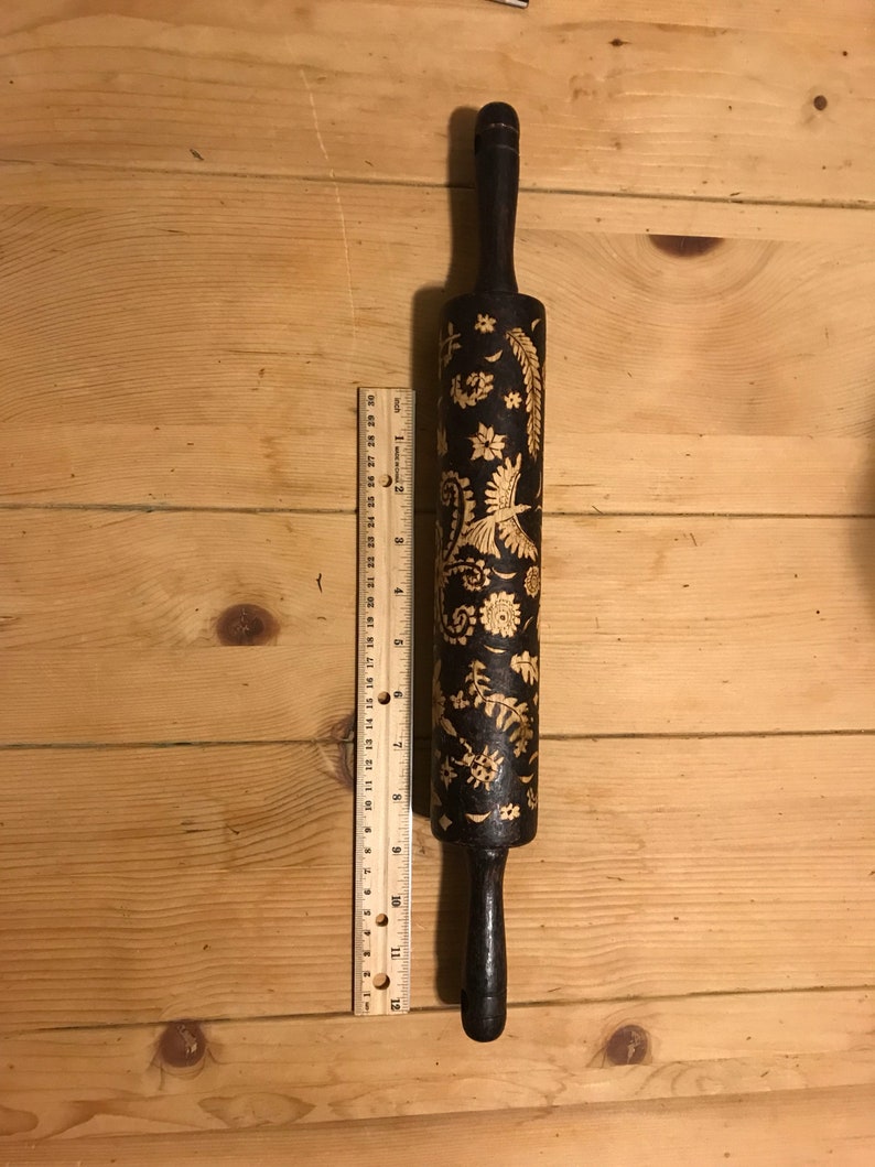 Upcycled Wood Burned Rolling Pin | Etsy