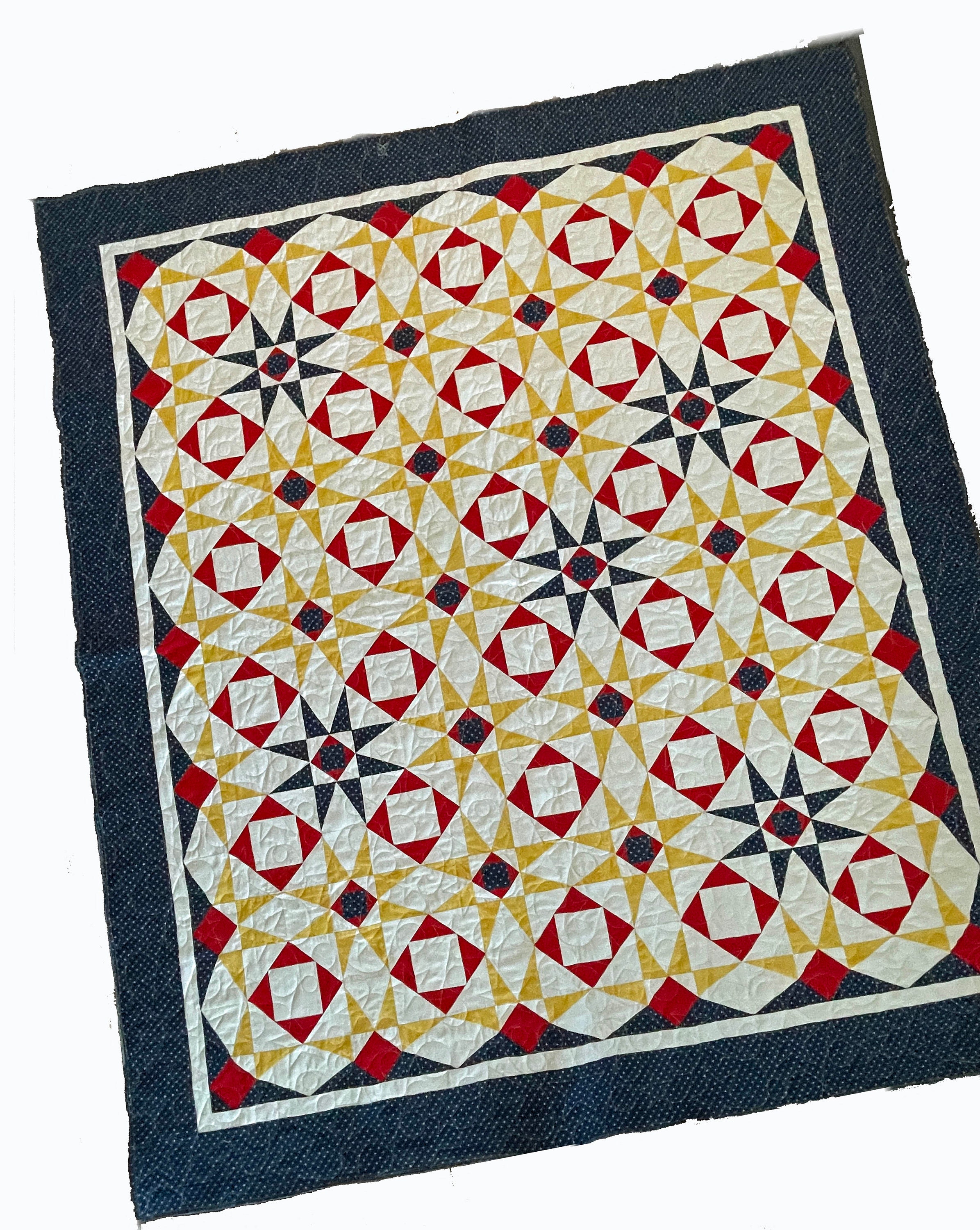 PATTERN - QOV® Stars in the Storm Quilt Pattern. Finished Size: 58 X 71 ...