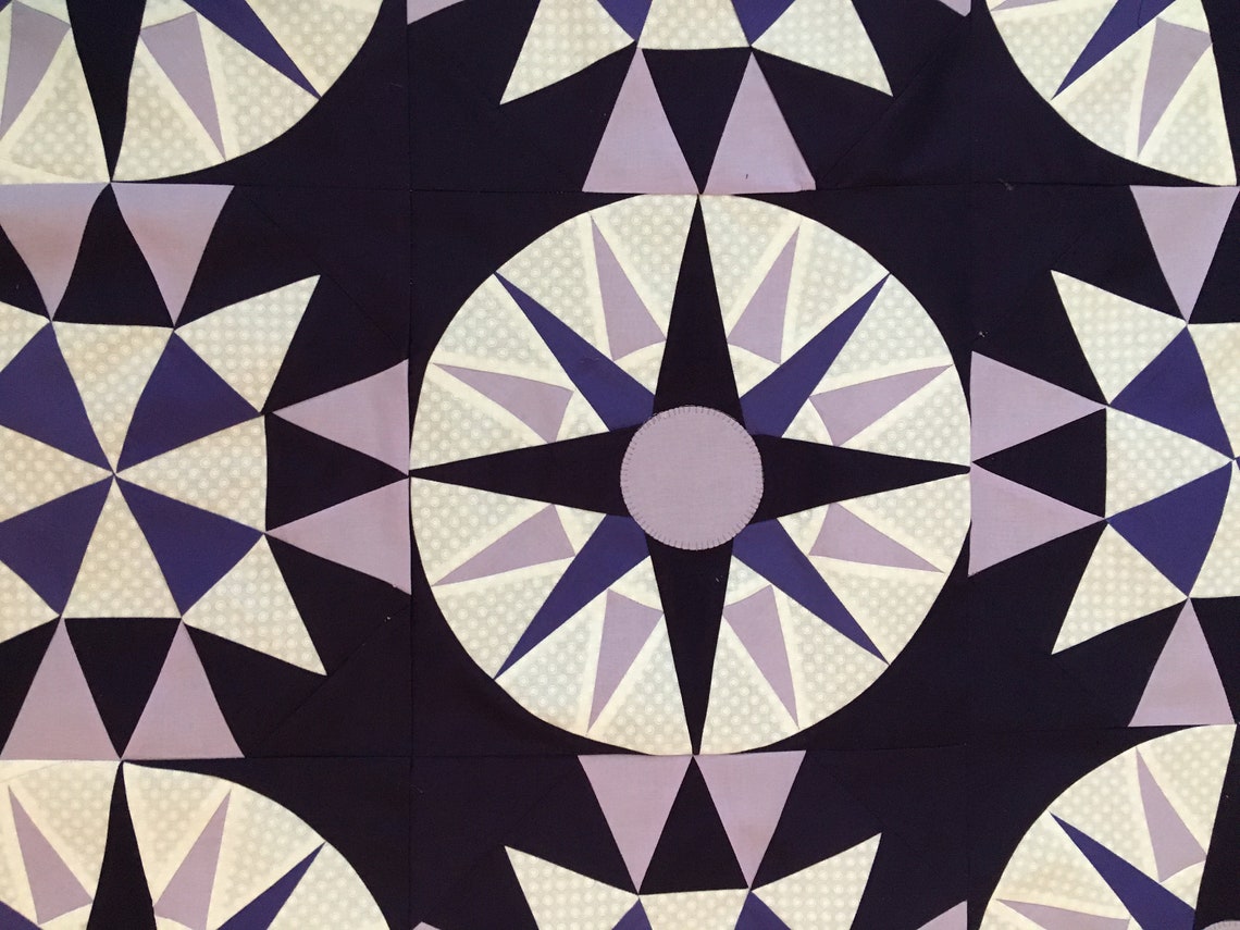 PATTERN for Making Mariner's Morning Star Quilt, My Exclusive Design ...