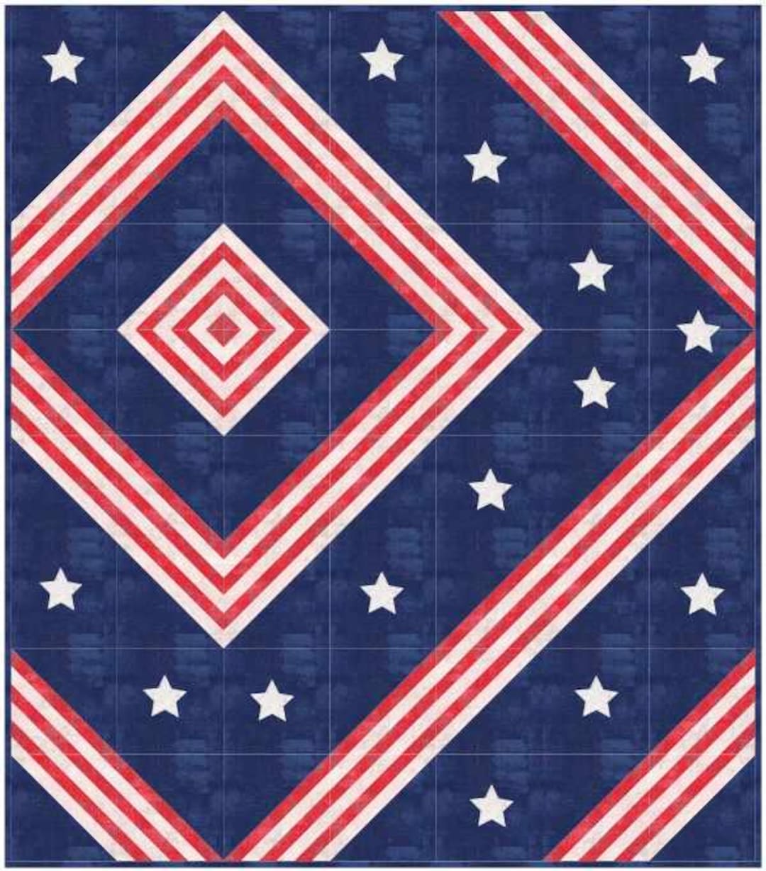 PATTERN - QOV® Round-a-bout Quilt Pattern. Finished Size: 56" X 65 ...