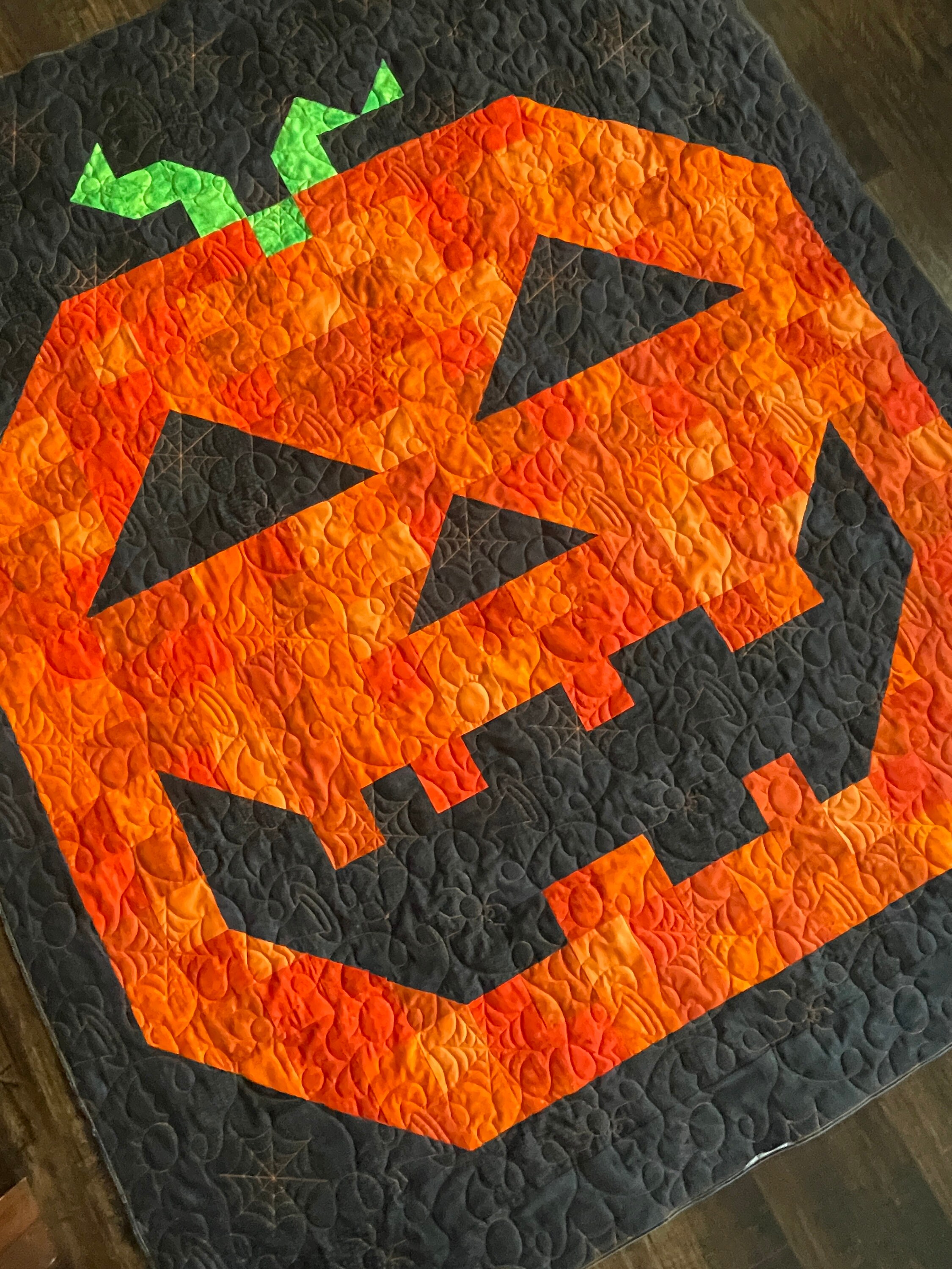 PATTERN Happy Pumpkin Quilt Pattern. Choose FIVE Different Finished ...