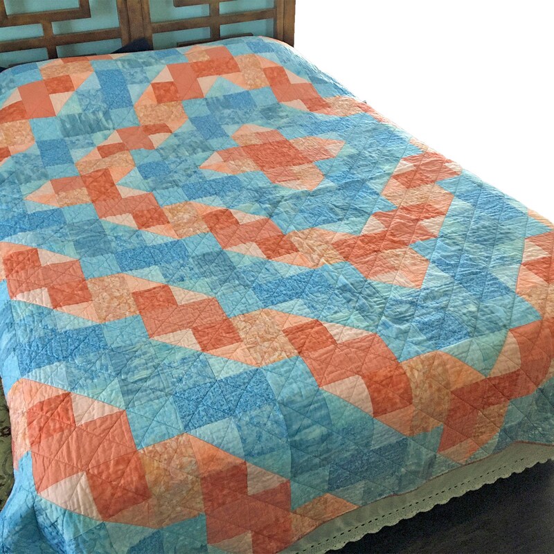 Color Block Quilt - Etsy