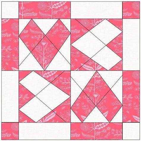 PATTERN - Instructions to Make AND Quilt a Wonky Heart Table Topper or ...