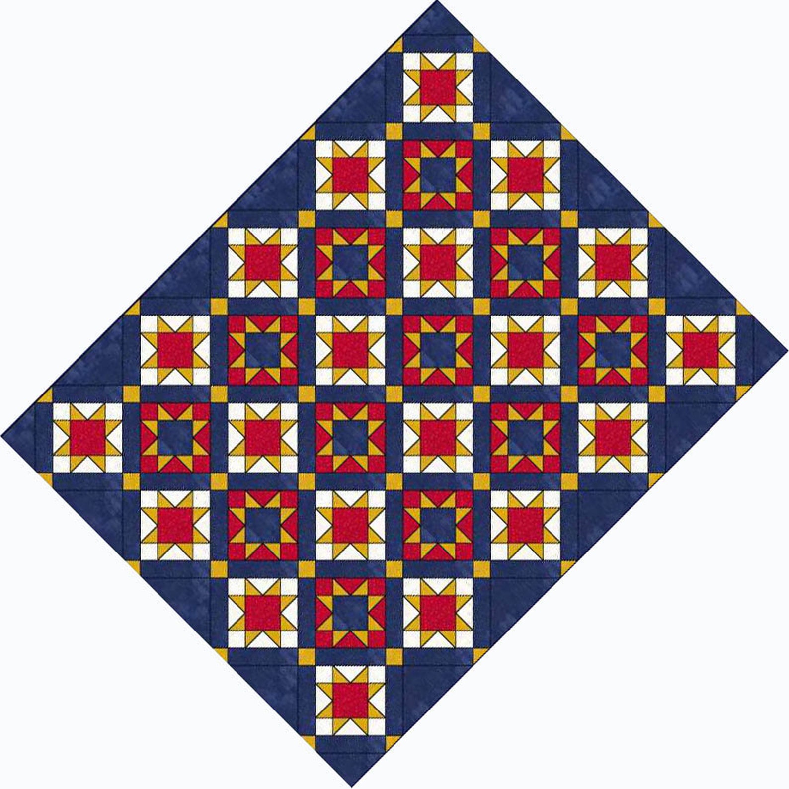 PATTERN - QOV® Stardom Quilt Pattern. Finished Size: 62 X 71. Designed ...