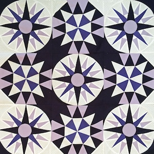 PATTERN for Making Mariner's Morning Star Quilt, My Exclusive Design ...