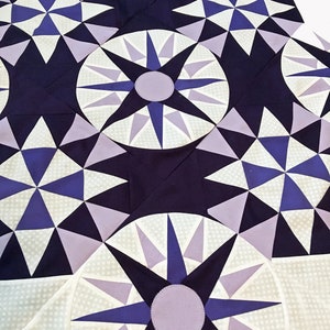PATTERN for Making Mariner's Morning Star Quilt, My Exclusive Design ...