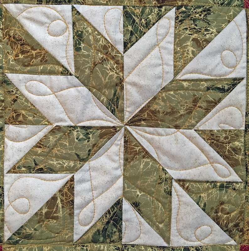 PATTERN Festive Lemoyne Star Quilt Pattern Designed for Use With the ...