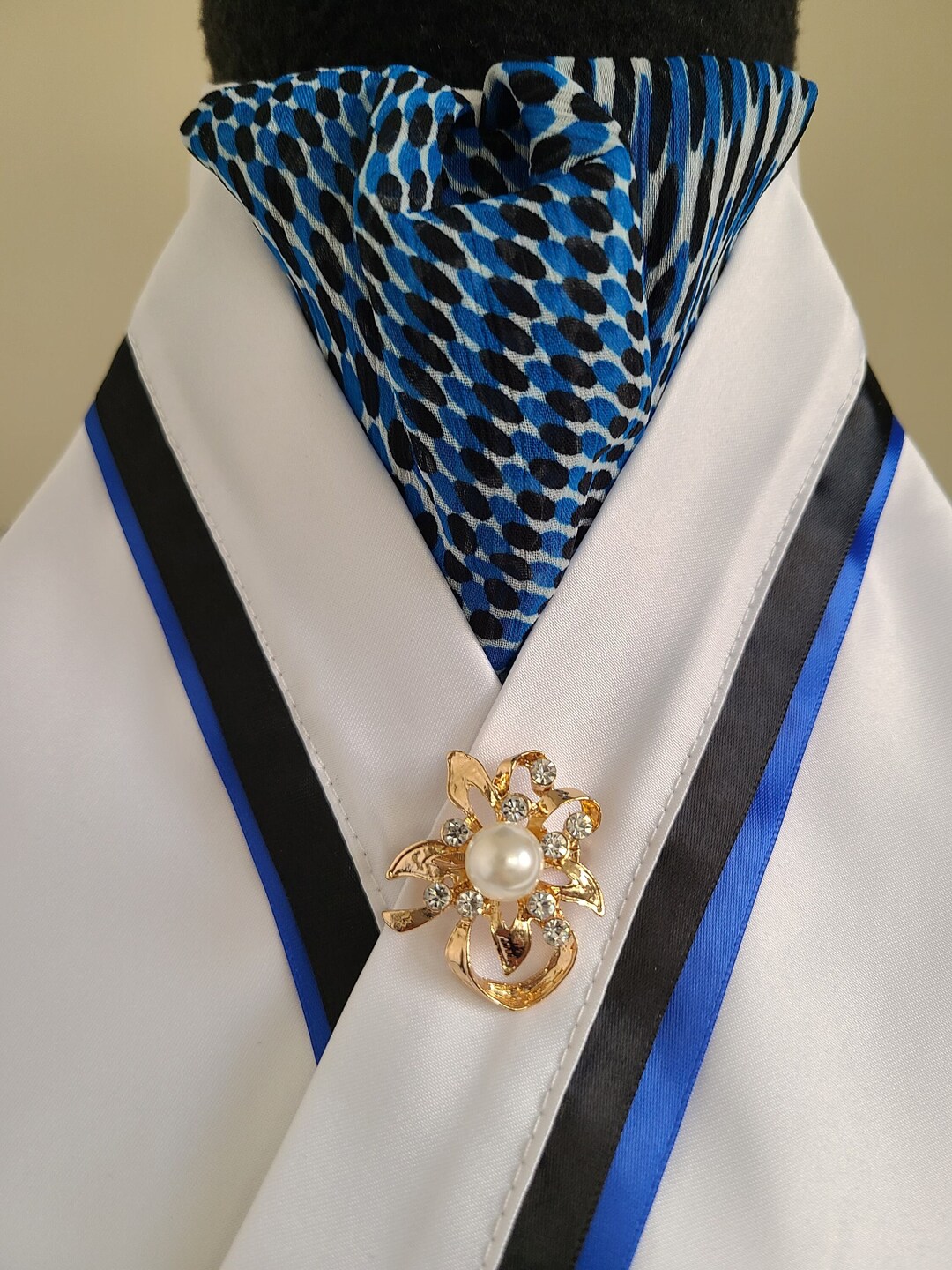 Stock Tie, Dressage Stock, Cross Over Stock, Ready Tied, Pre-tied, Self ...