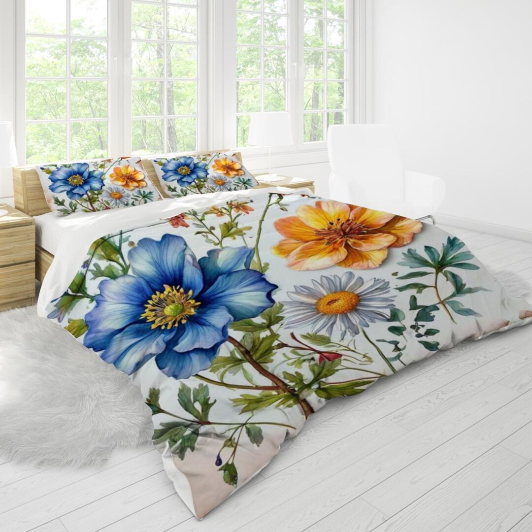 Wildflower Duvet Cover & Quilt Floral Bedding Available in All Sizes ...
