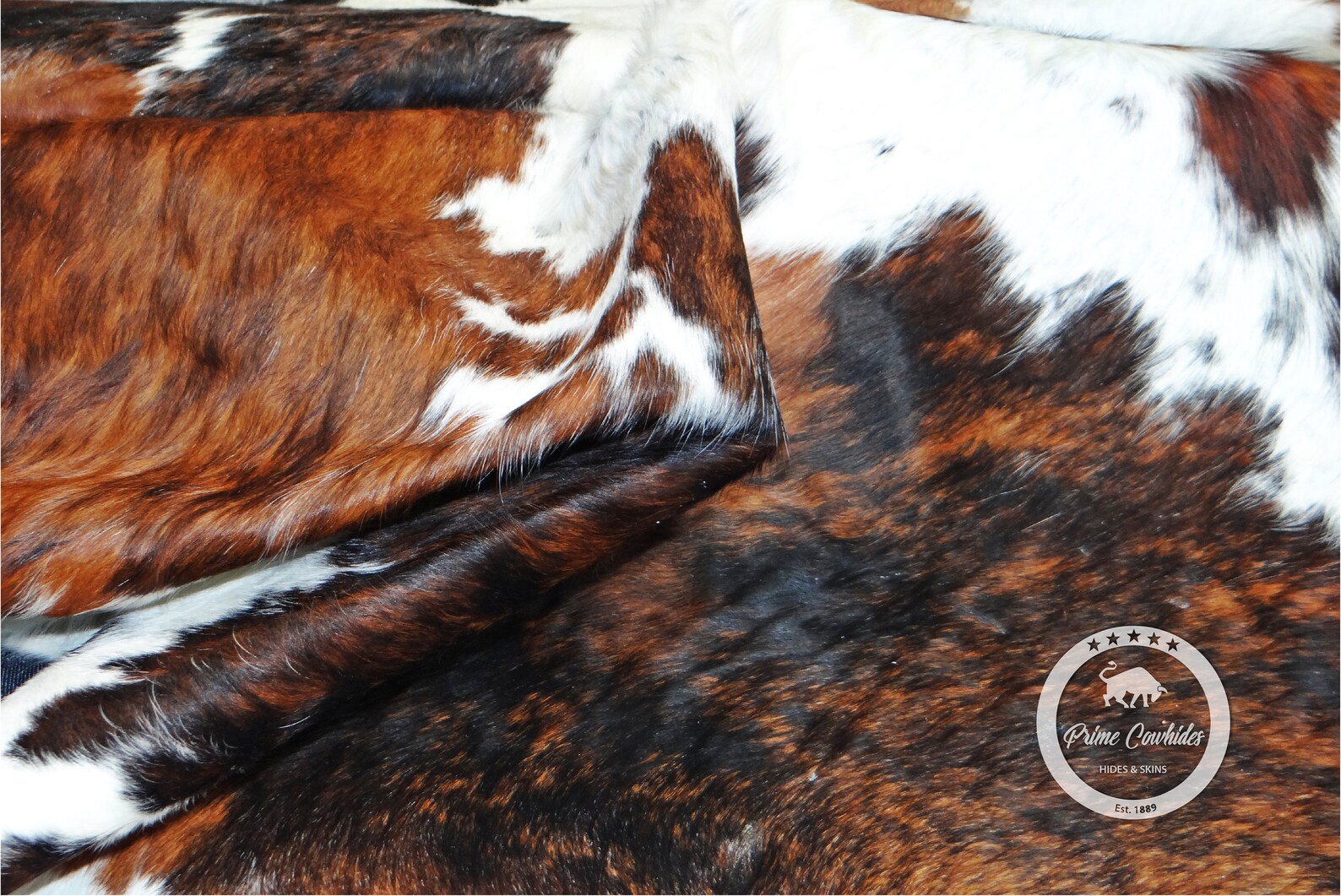 Tricolor High Quality Cowhide Rug, Hair on Hide, Koeienhuid, Kuhfell ...