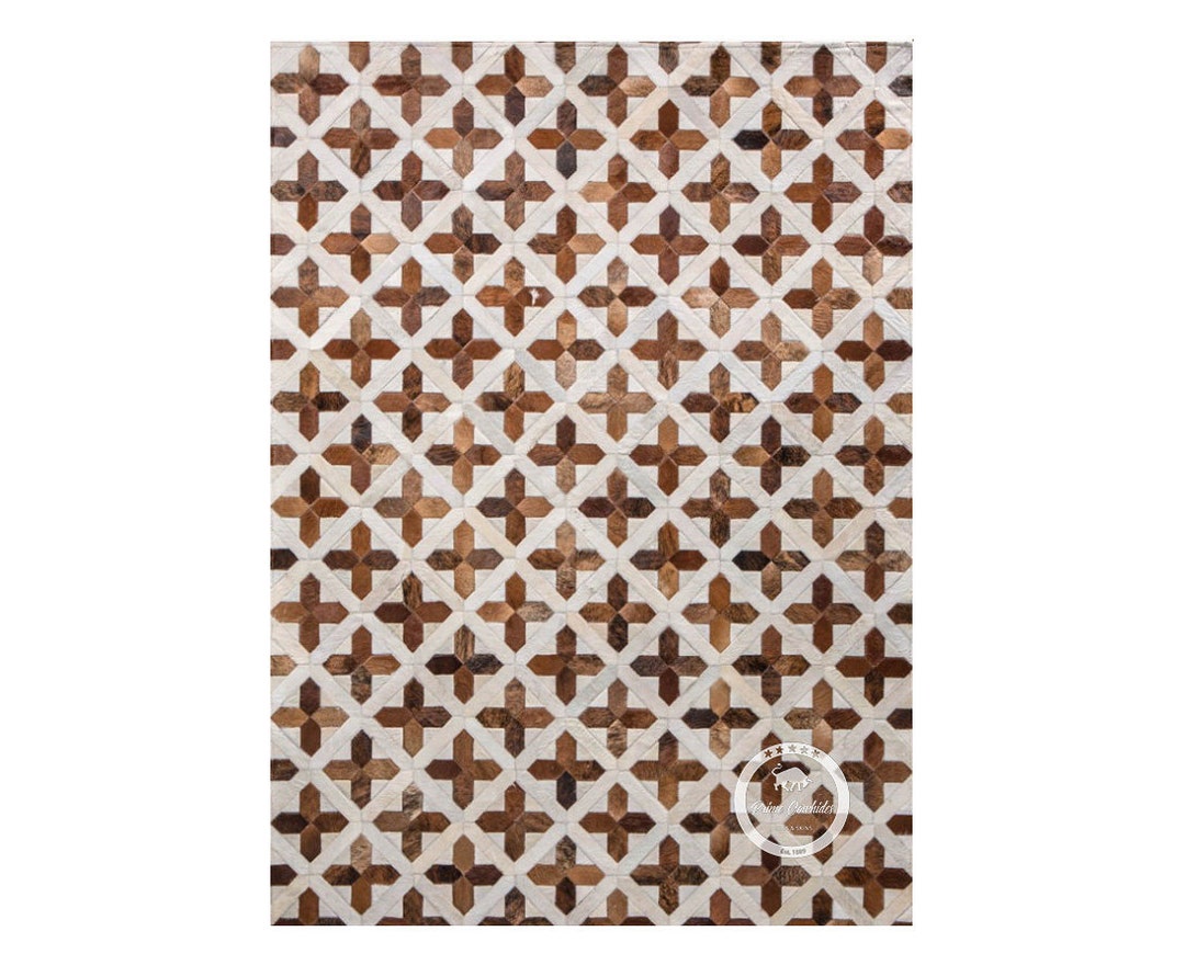 Patchwork Cowhide Rug High Quality Rug - Etsy