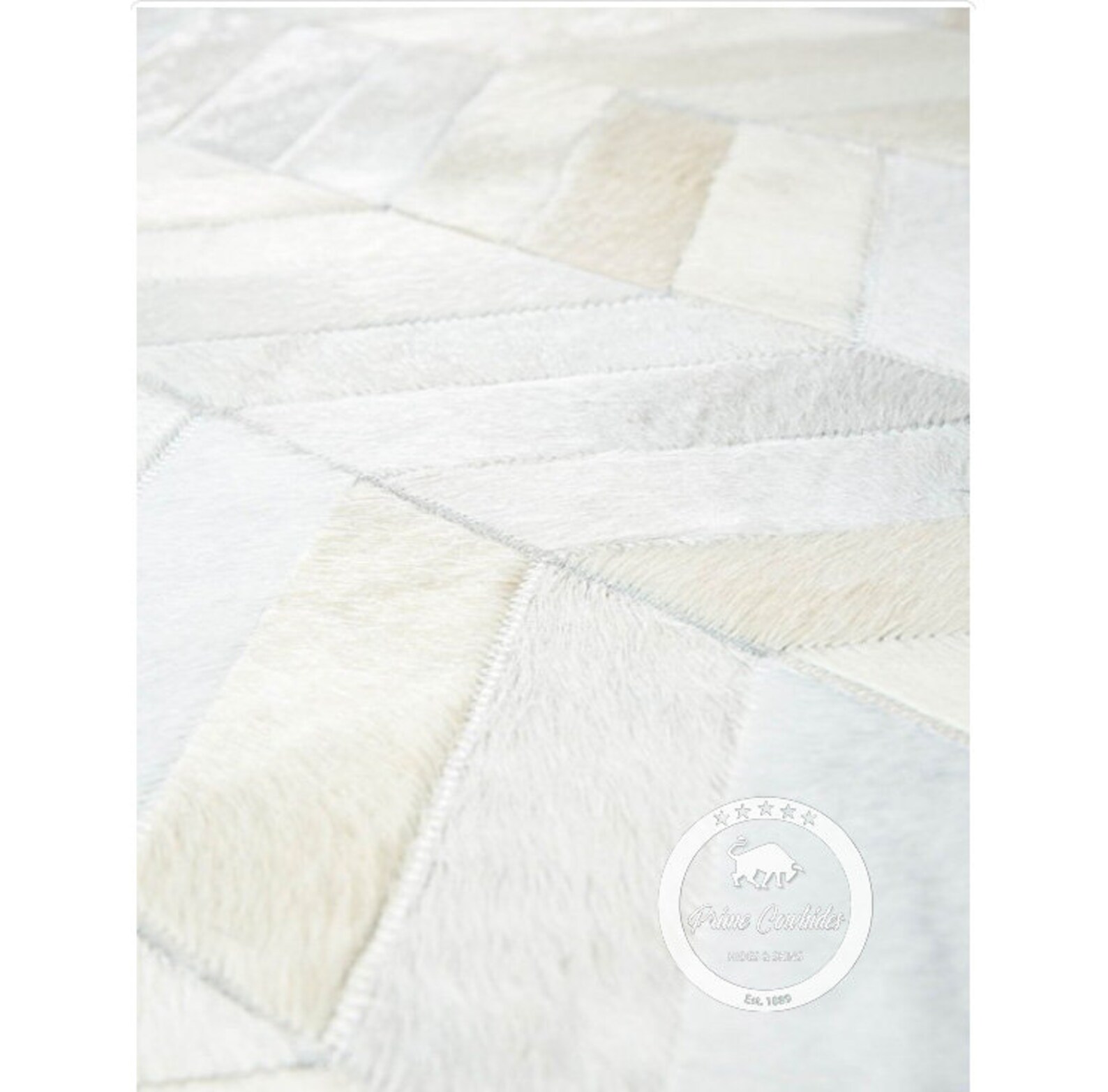 Patchwork Cowhide Rugs | Chevron Patchwork Cowhide Rug off White - Etsy