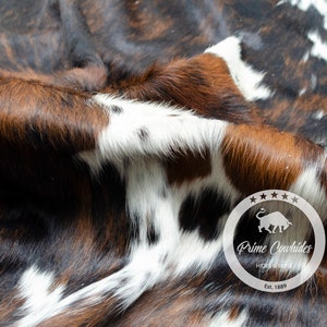 Tricolor High Quality Cowhide Rug, Hair on Hide, Koeienhuid, Kuhfell ...