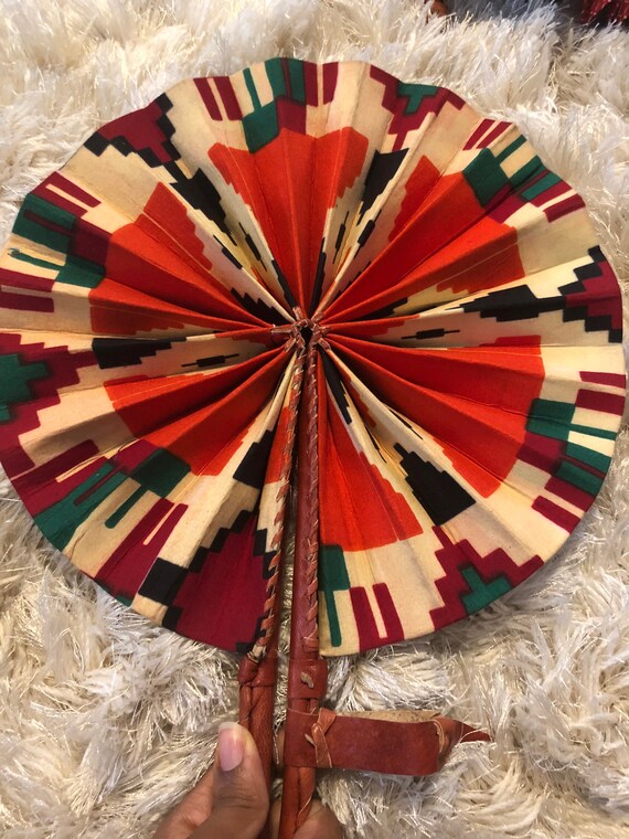 African Fan Hand Fan Handmade Fan Fan Ankara Fan Africa - Etsy