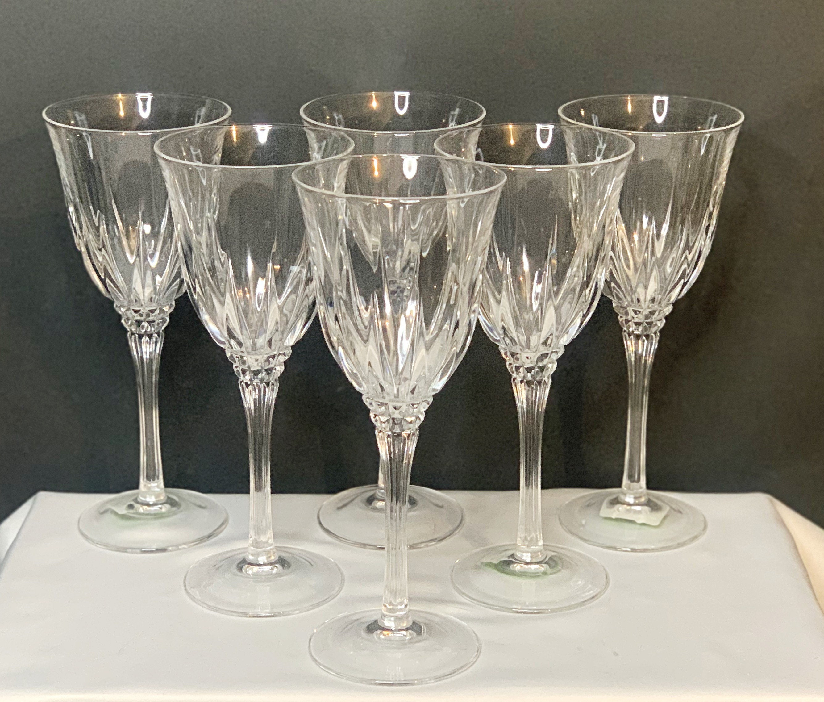 Beautiful Set of Four Vintage Crystal Wine/water Goblets - Etsy