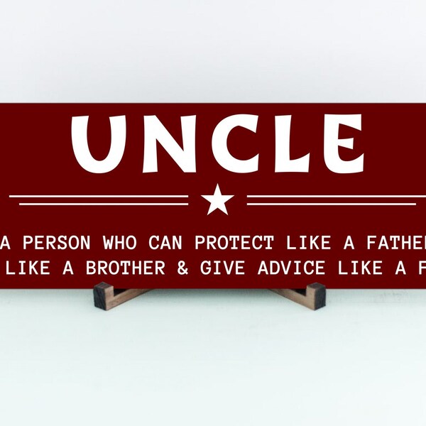 Uncle Sign - Etsy