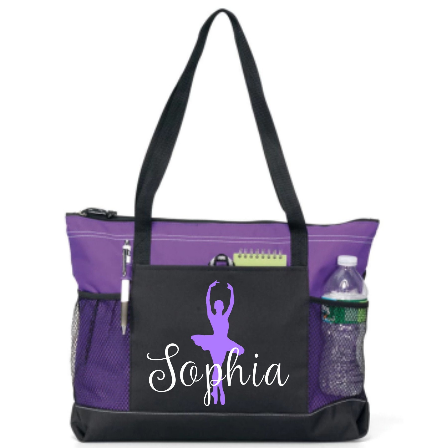 Girl Dance Tote Bag Teen Dance Tote Bog Personalized Dance | Etsy