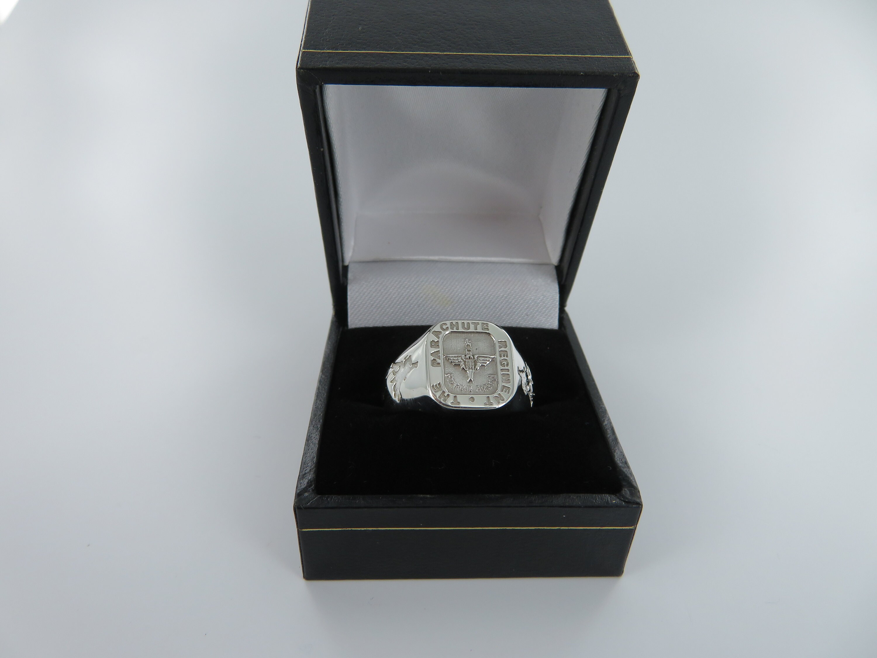 Parachute Regiment Ring With Pegasus Silhouette Sterling Silver ...