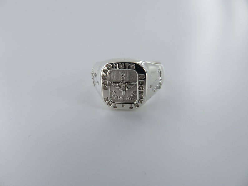 Parachute Regiment Ring With Pegasus Silhouette Sterling Silver ...