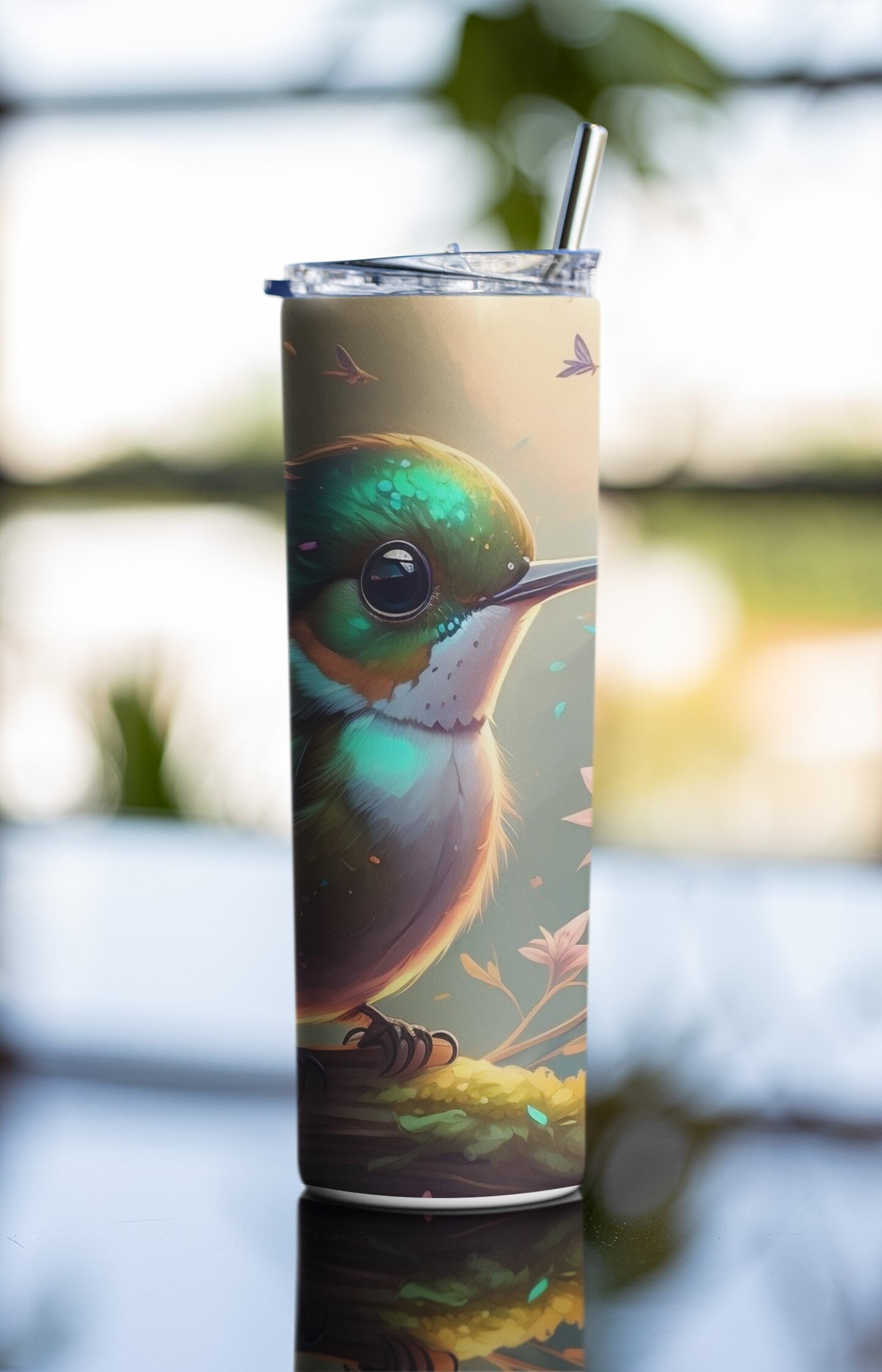 Psychedelic Hummingbird Sublimation Wrap, Hummingbird 20 Oz Sublimation ...