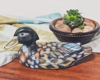 Wooden duck toy | Etsy