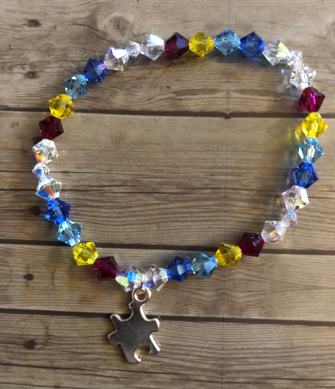 Swarovski Crystal Autism Awareness Bracelet - Etsy