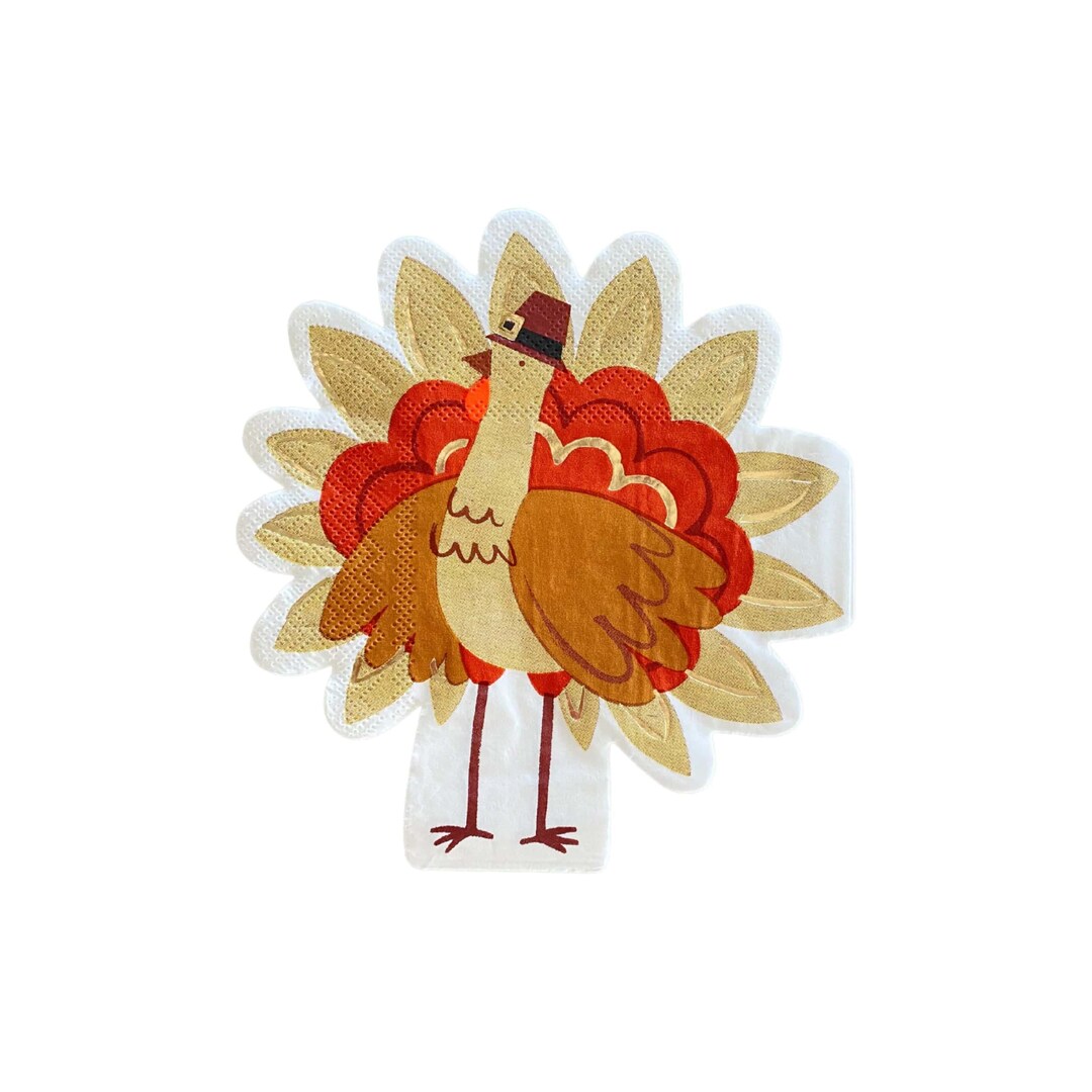 Die Cut Thanksgiving Turkey Napkins GST Automatically Included for ...