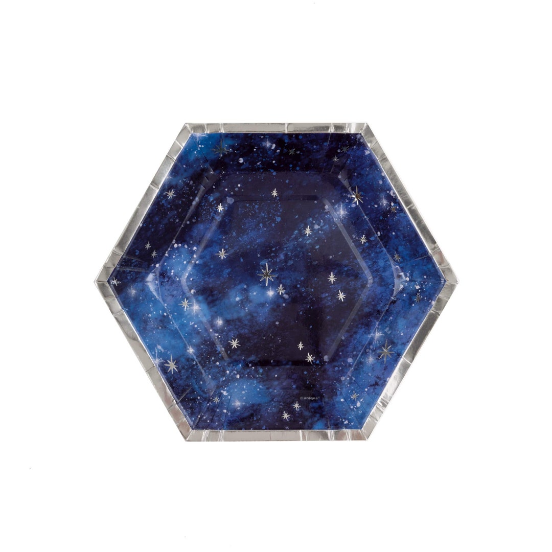 Blue Galaxy Plates Small GST Automatically Included for Buyers Located ...