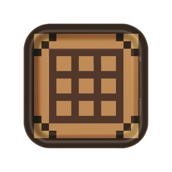 Minecraft Crafting Table Plates Large | Etsy