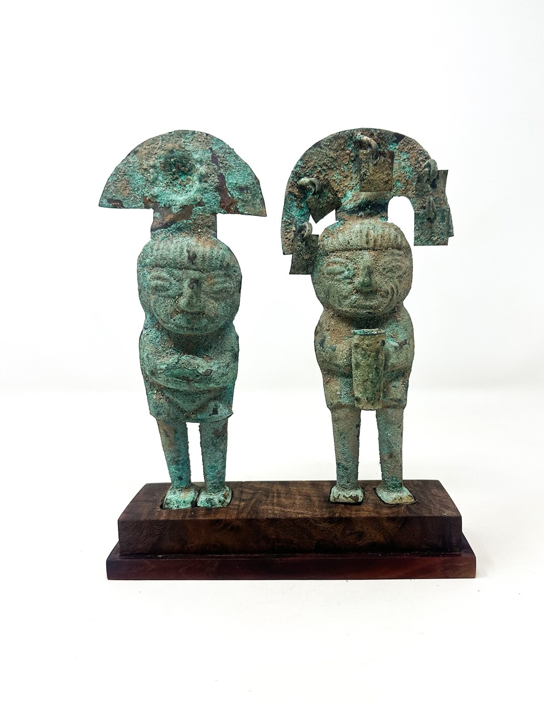 Pair of Peruvian Tomb Figures - Etsy