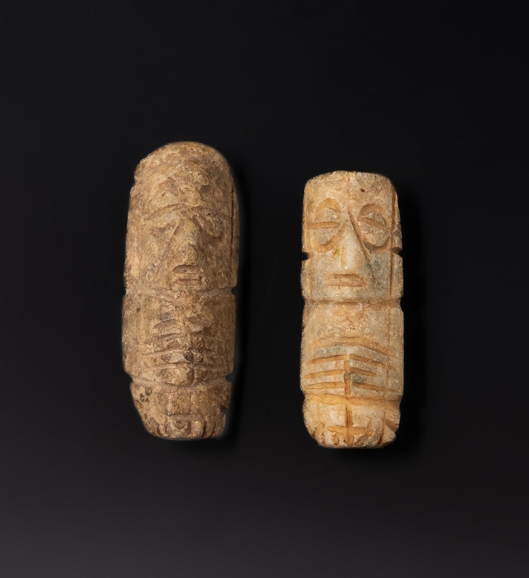Pair of Mixtec Stone Penate Figures - Etsy