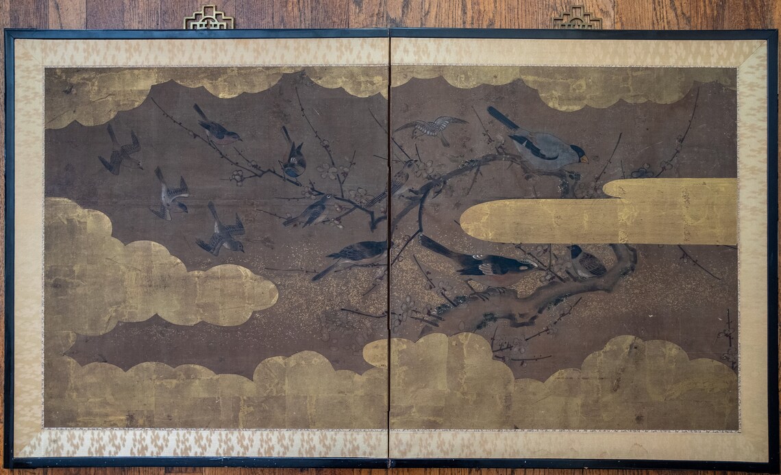 Edo Period Japanese Byobu Screen - Etsy UK
