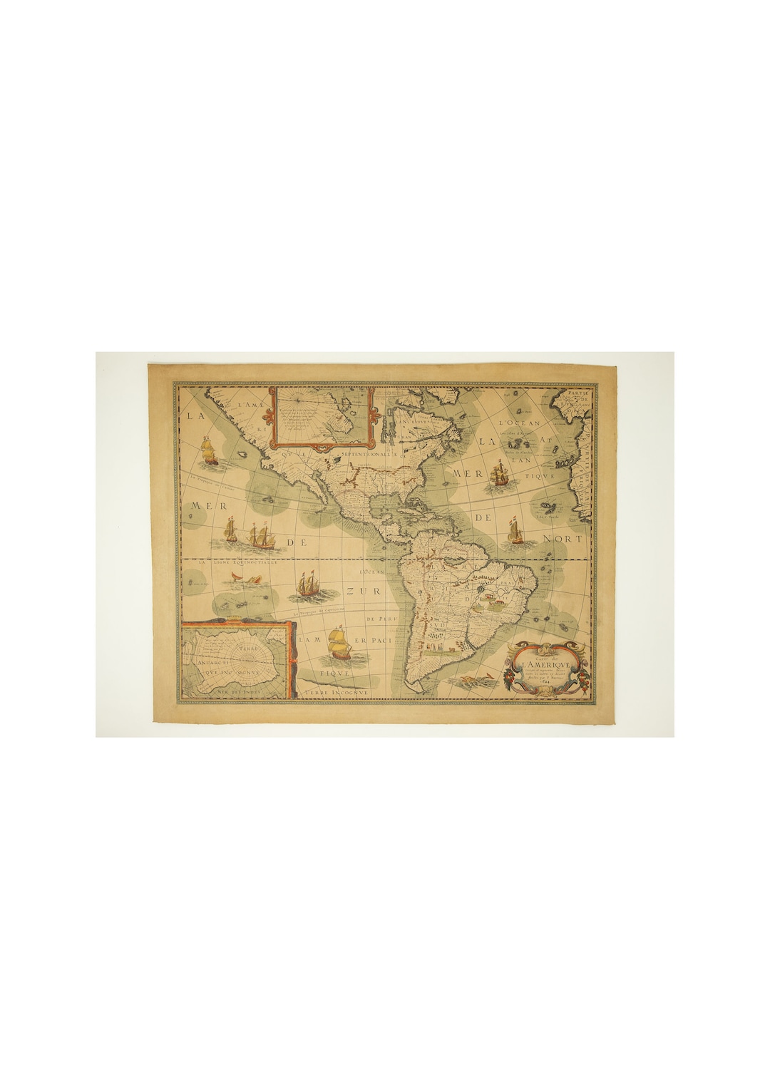 Carte De L'amerique -1624- - Etsy
