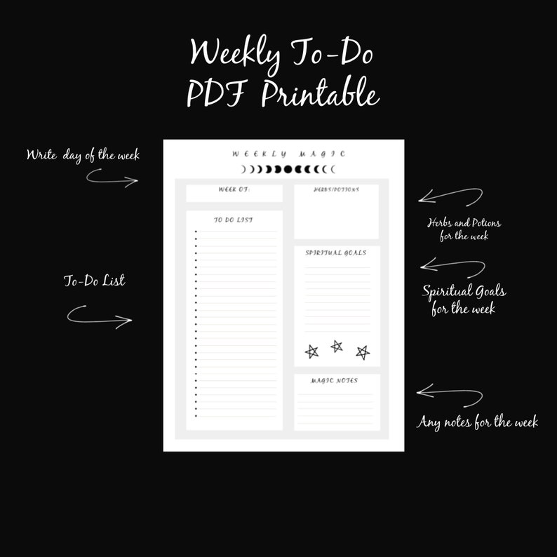 Weekly Planner Weekly Planner Printable Weekly Planner 2020 | Etsy