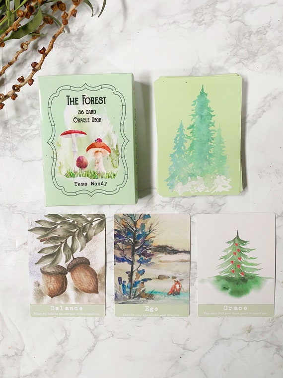 The Forest Oracle Cards 36 Card Deck Guidebook / Animal - Etsy