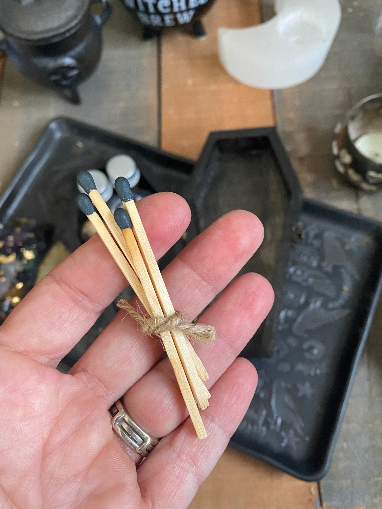 Protection Altar Kit Coffin Box Beginner Baby Witch Kit Witchcraft ...