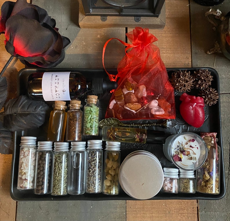 ATTRACTION Baby Witch/altar Kit / Beginners Witch Box /wiccan - Etsy