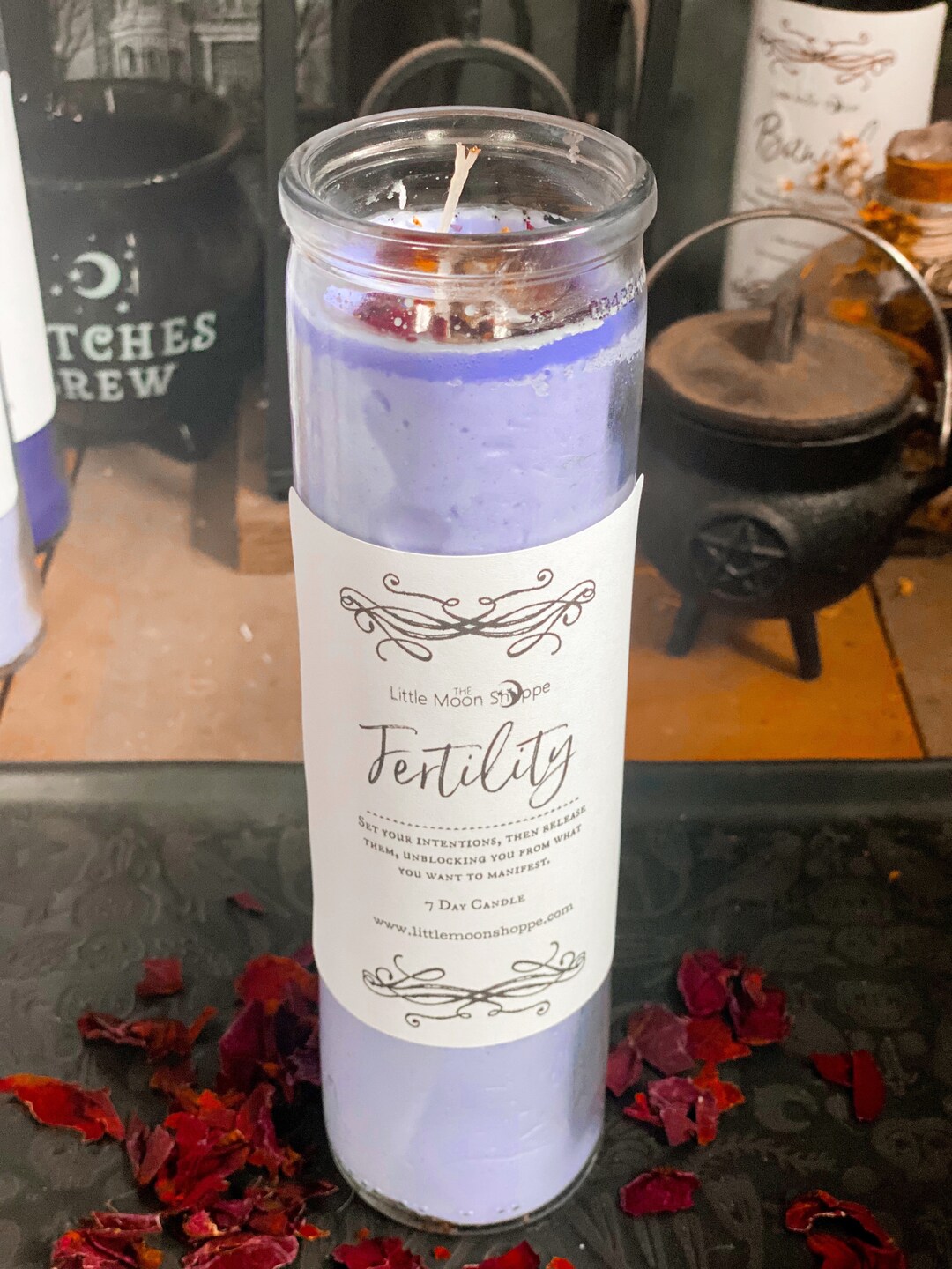 Fertility Prayer Candle for Pregnancy Rituals 7-day Spiritual Cleansing ...