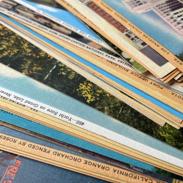 Linen Postcards - Etsy