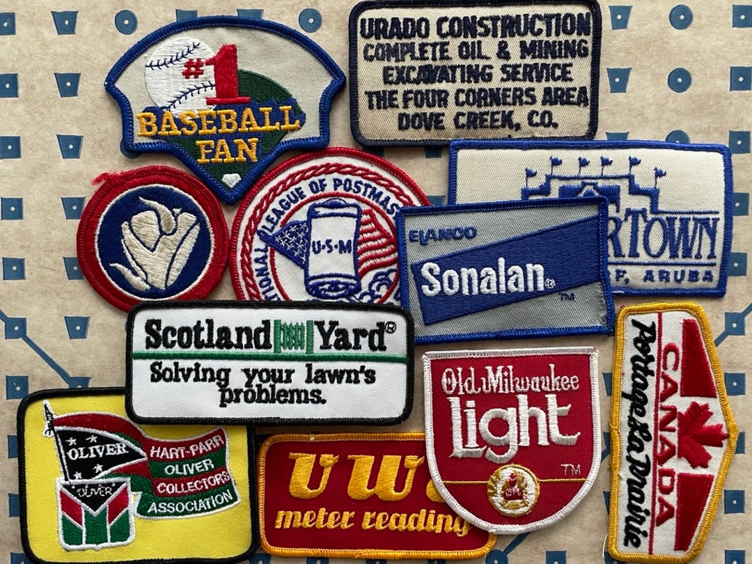 Choose Your Vintage Patch Set: American, Beer Advertising, Red White ...