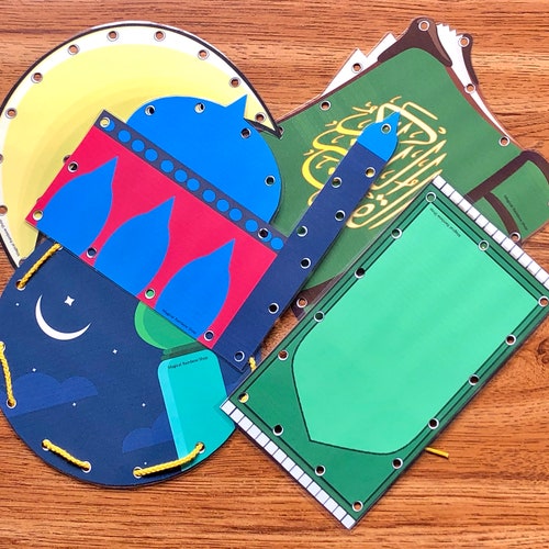 Islamic Lacing Bundle Printable Quiet Activities Craft - Etsy