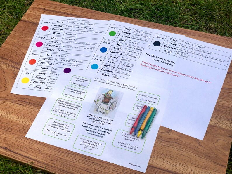 2021 Ashura 9 Day Program Kids, Muharram Activities, Digital Activity ...