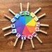 Color Wheel, Preschool Game Color Matching, Fine Motor Skills, Matching ...