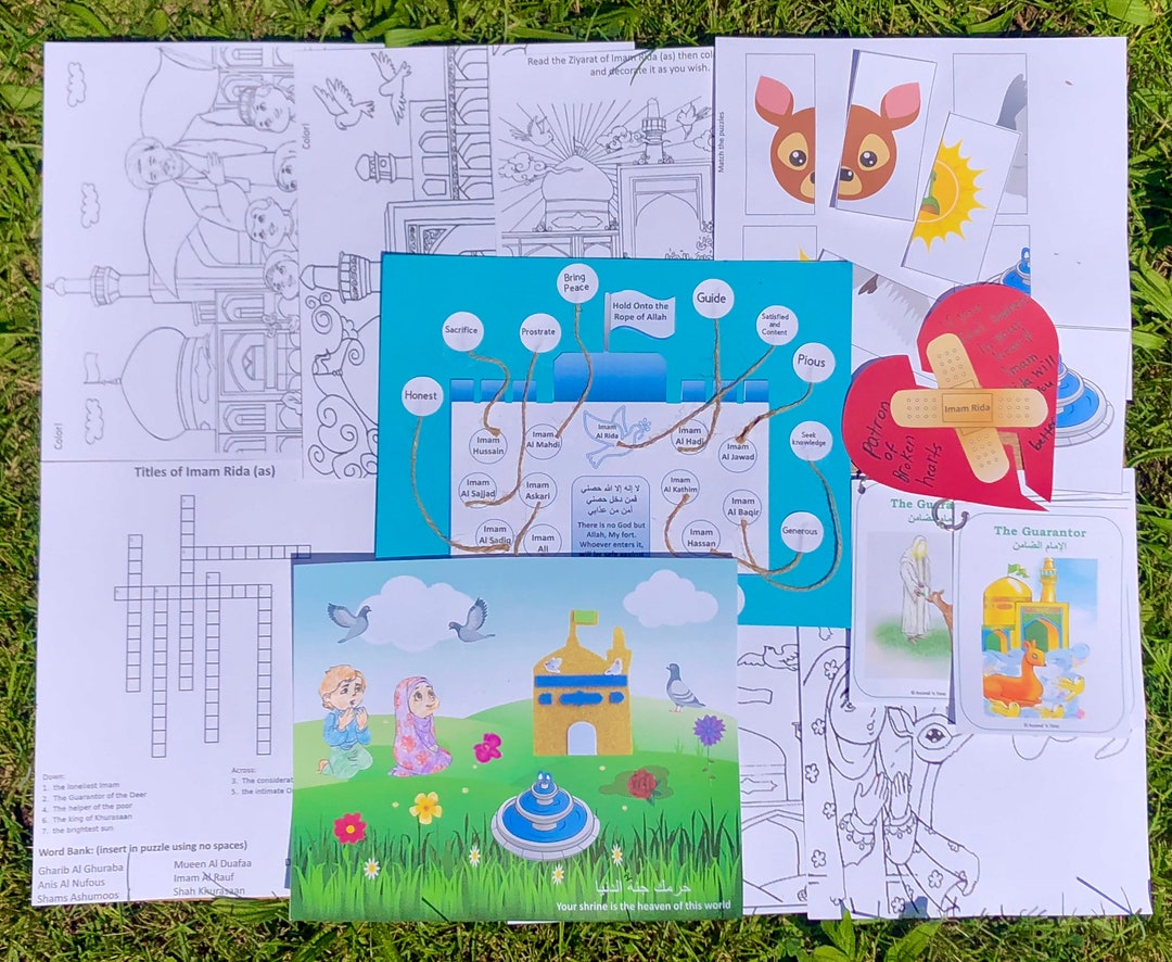 2022 Ages 3-14 Imam Rida Bundle Imam Ali Al Rida Activities - Etsy