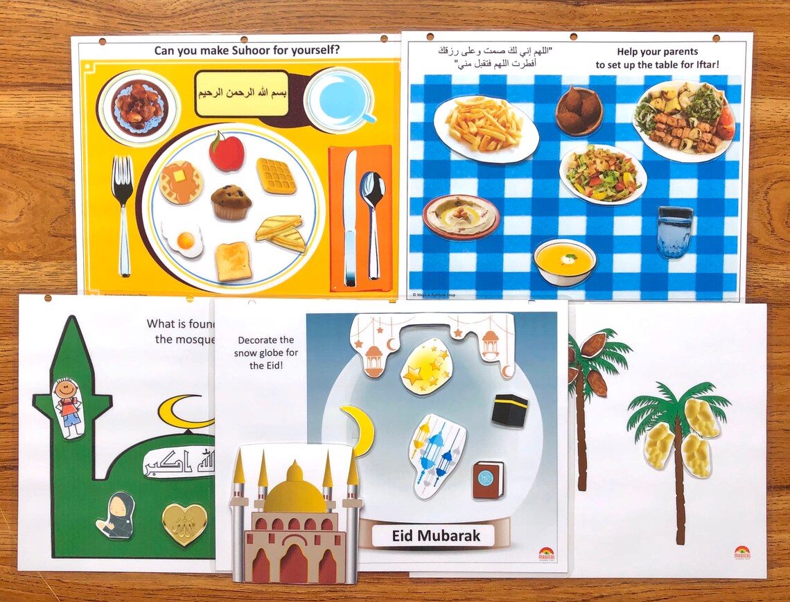Ramadan Playdough Mats, Printable Ramadan Activity, Ramadan Craft ...