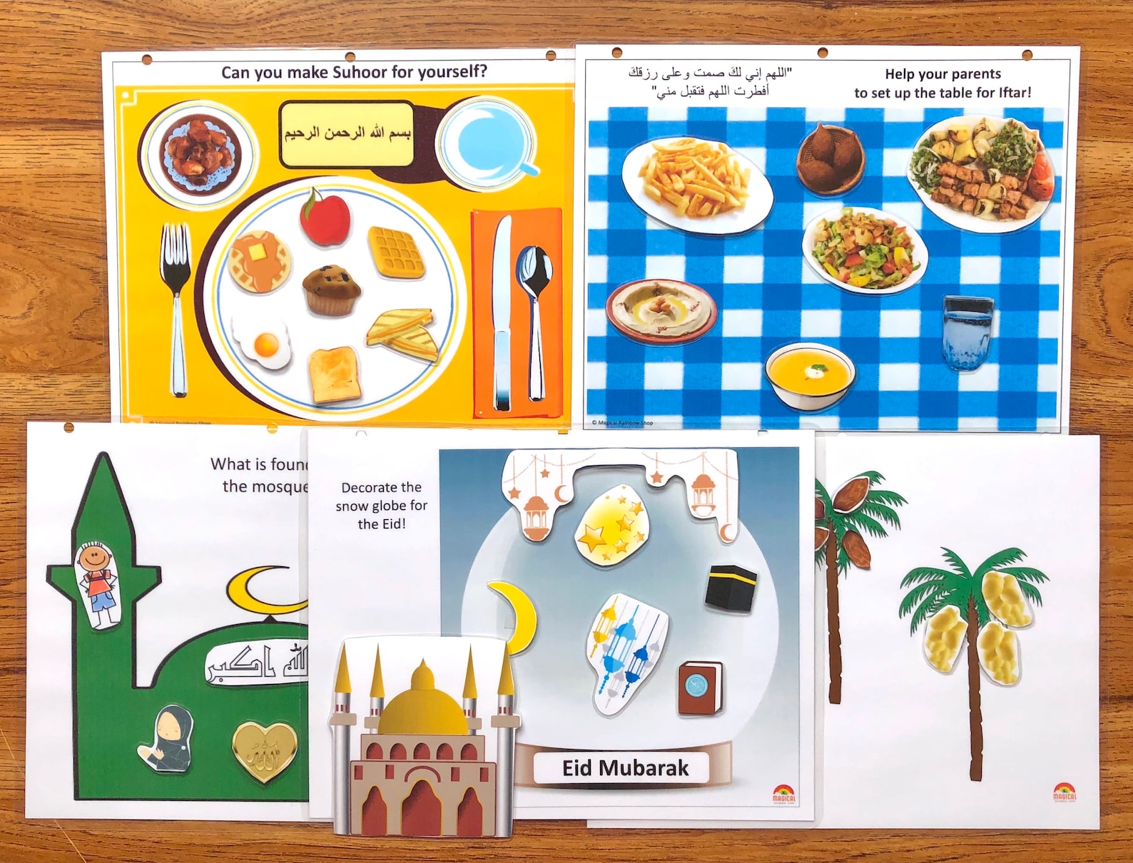 Ramadan Playdough Mats, Printable Ramadan Activity, Ramadan Craft ...