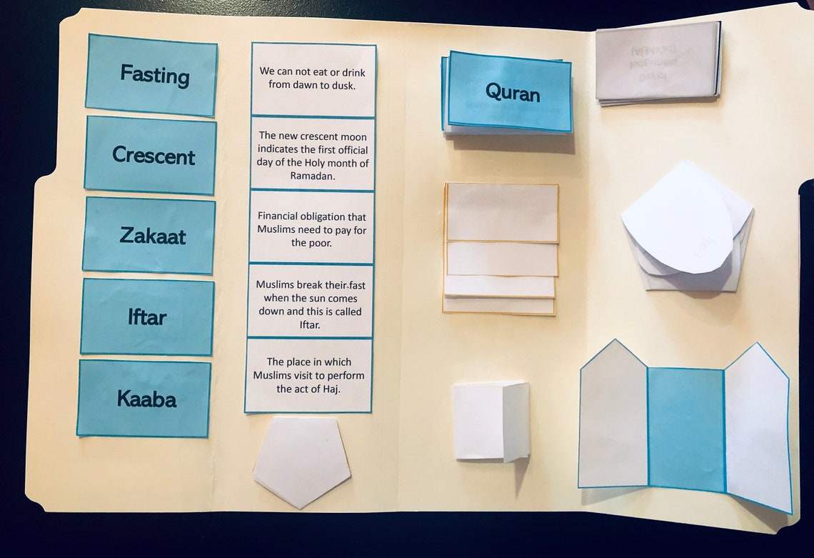 Ramadan Lapbook Download, Printable Ramadan Activity, Ramadan Craft ...