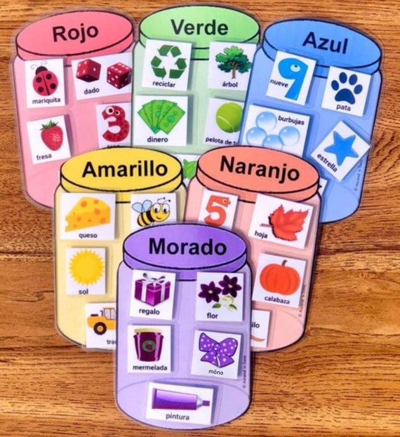 Spanish Color Sorting Game Digital Download Preschool Game - Etsy