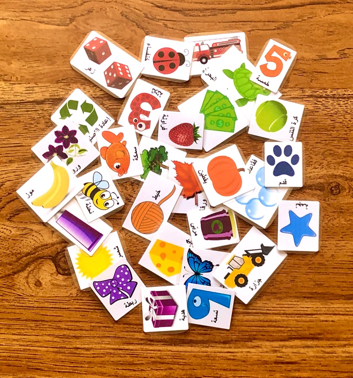 Arabic Color Sorting Game, Preschool Game Color Matching, Fine Motor ...