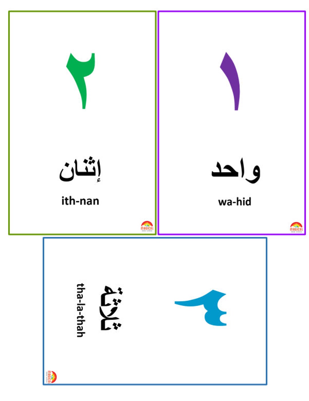 Laminated Arabic Cards,school,eid Gift,العربية,numbers,card,prints,gift ...